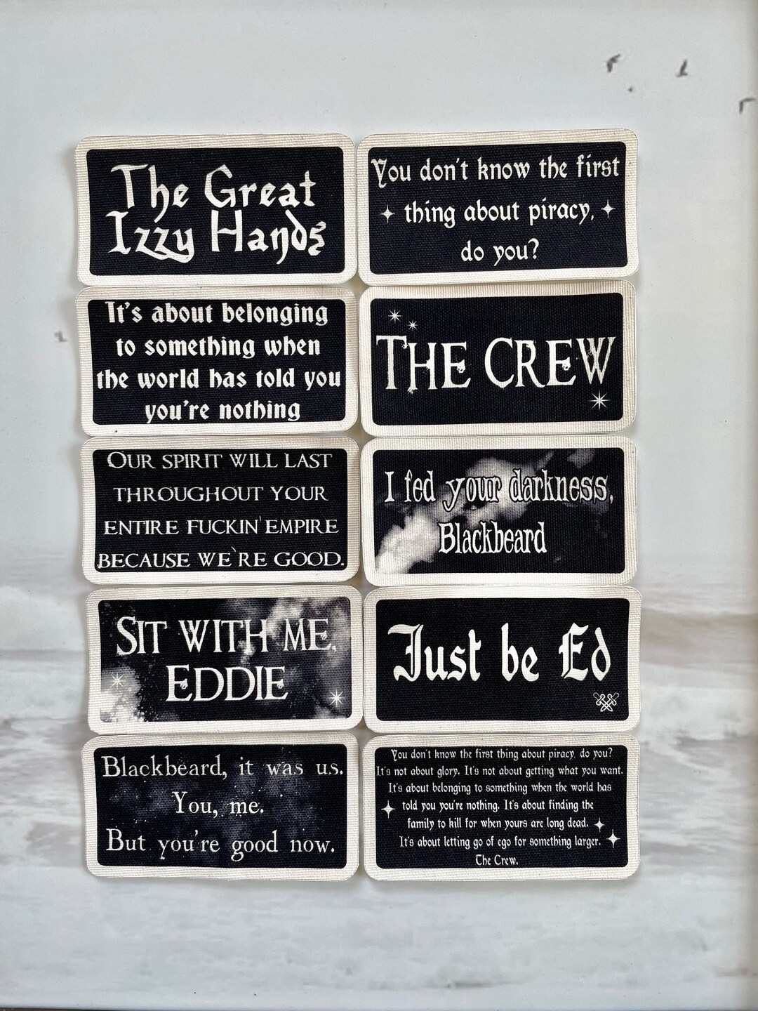 OFMD Iron-on Patch Set 11; Our Flag Means Death-inspired Iron-on Patch ...