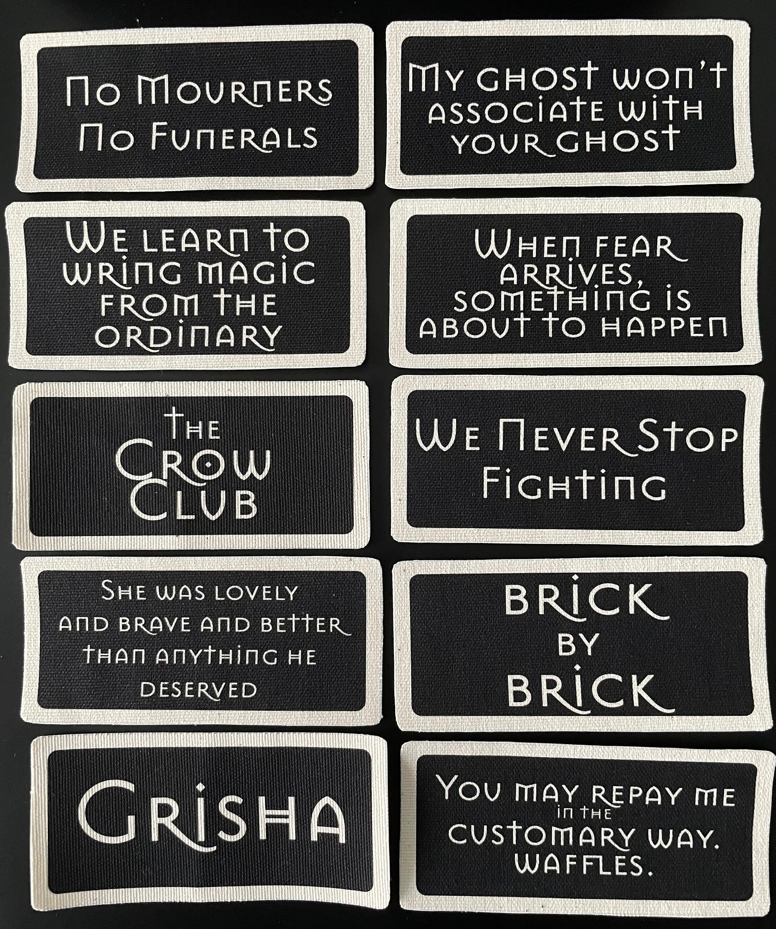 Six of Crows Quote Patch - Crooked Kingdom Canvas Iron-on - Etsy