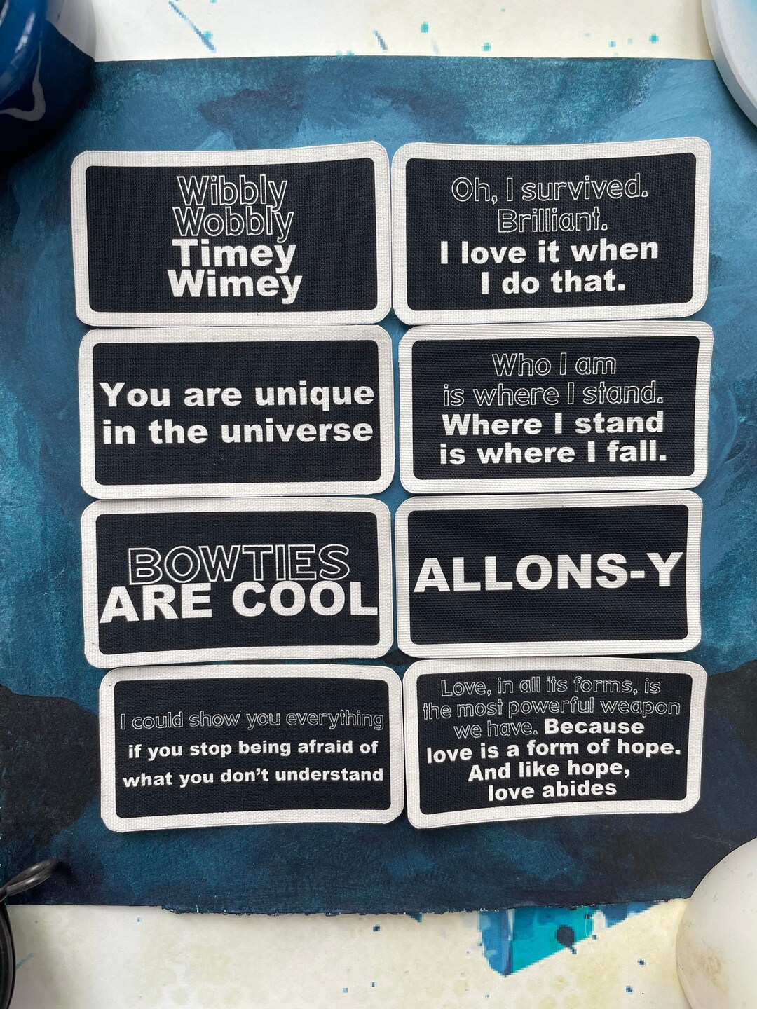 Doctor Who Inspired Canvas Iron-on Patch, Set 1 - Etsy