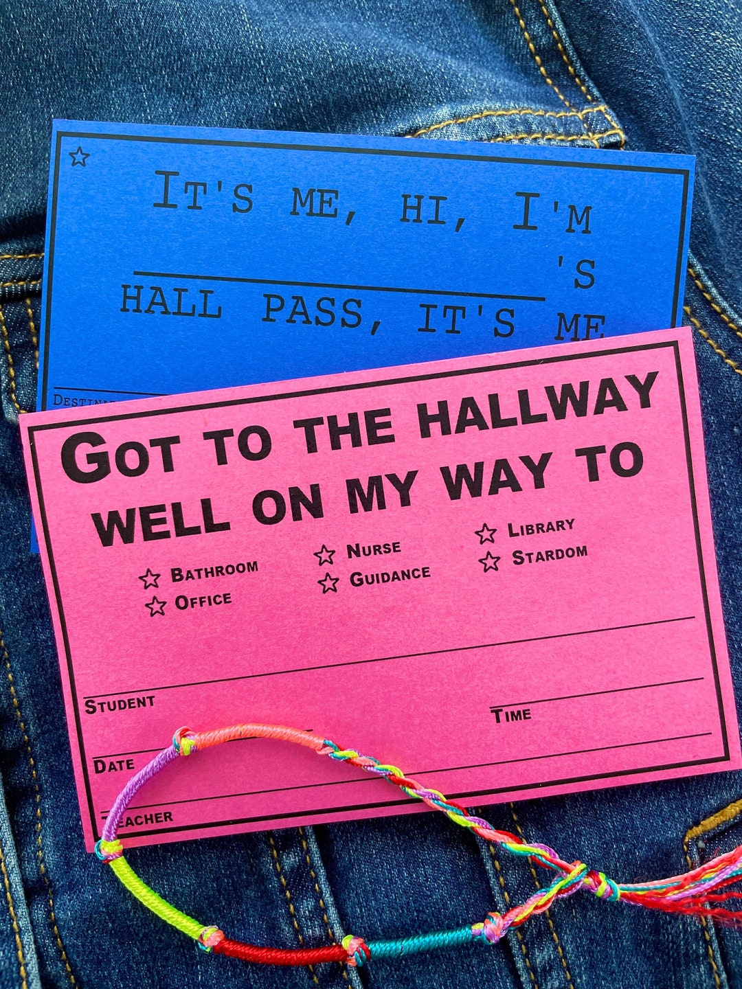 Taylor Swift-inspired Hall Passes Set 4 Fun Hall Passes School Supplies ...