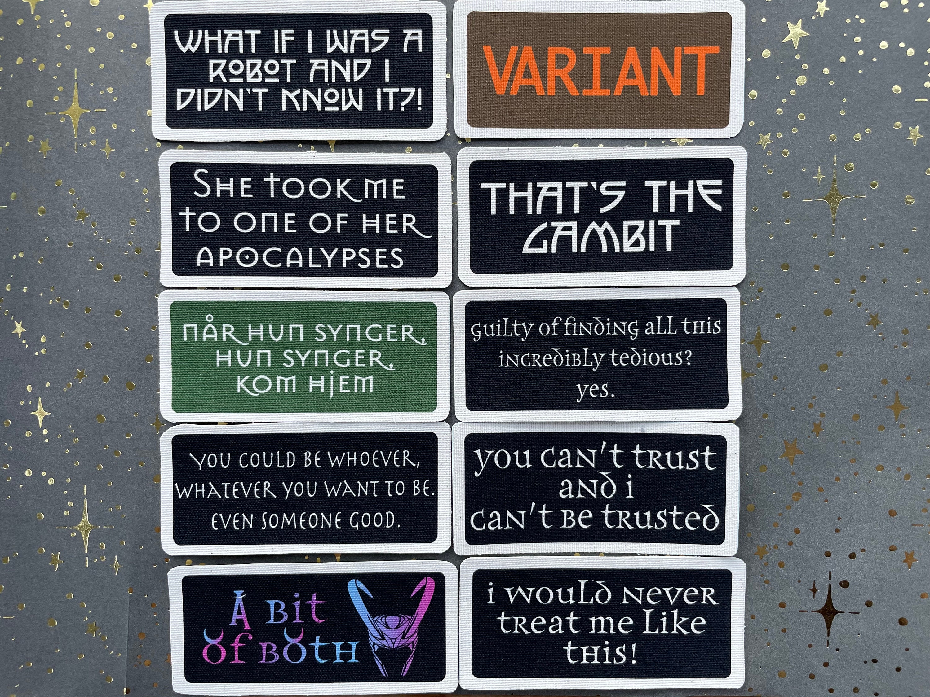 Loki-inspired Canvas Patch Set 2 Loki-inspired Patch MCU - Etsy