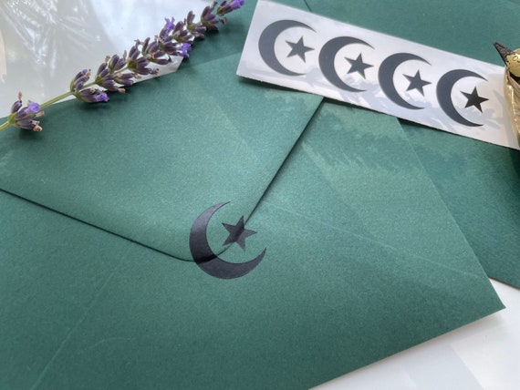 25 Crescent Moon and Stars Stickers Moon and Stars Stickers - Etsy