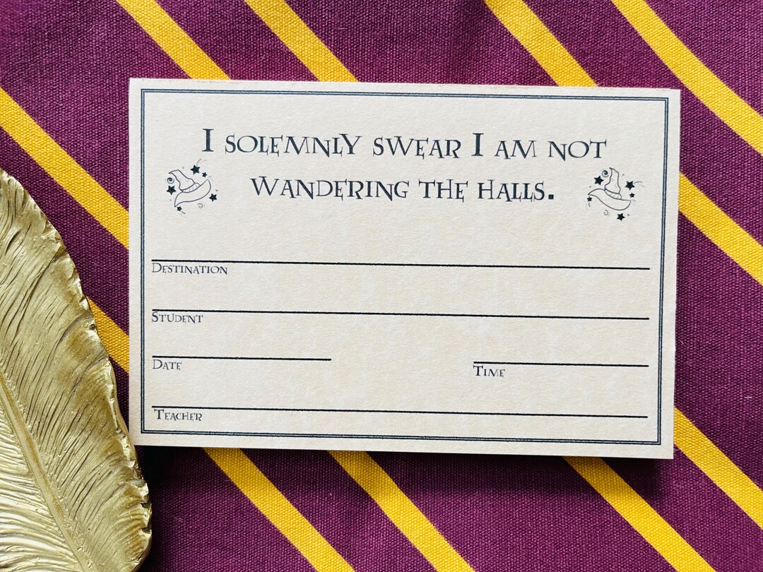 200 Hall Passes; 4 Pack School Hall Passes; Classroom Supplies; Tear ...