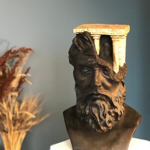Large Zeus Bust Greek God Zeus Statue King of Gods Sculpture 15.7 ...