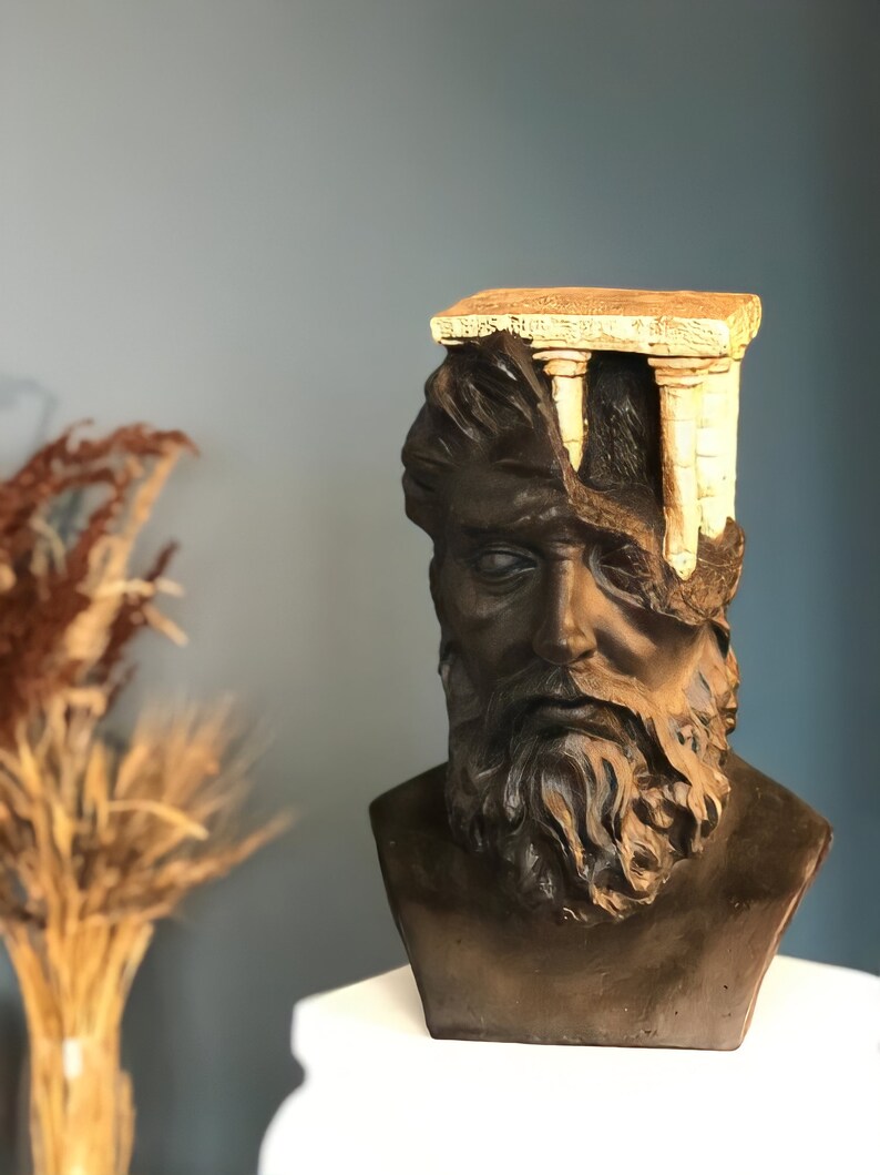 Large Zeus Bust Greek God Zeus Statue King of Gods - Etsy