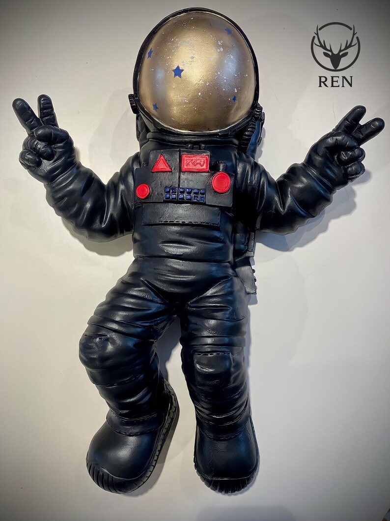 Astronaut Wall Decor 6 Color Variations Cosmonaut Figurine - Etsy