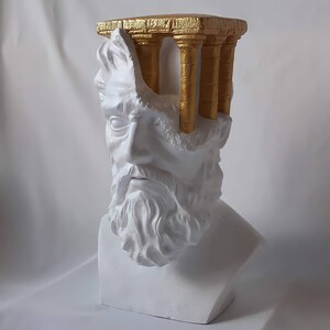 Large Zeus Bust Greek God Zeus Statue King of Gods Sculpture 15.7 ...