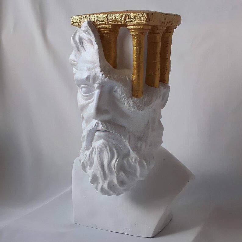 Large Zeus Bust Greek God Zeus Statue King of Gods - Etsy