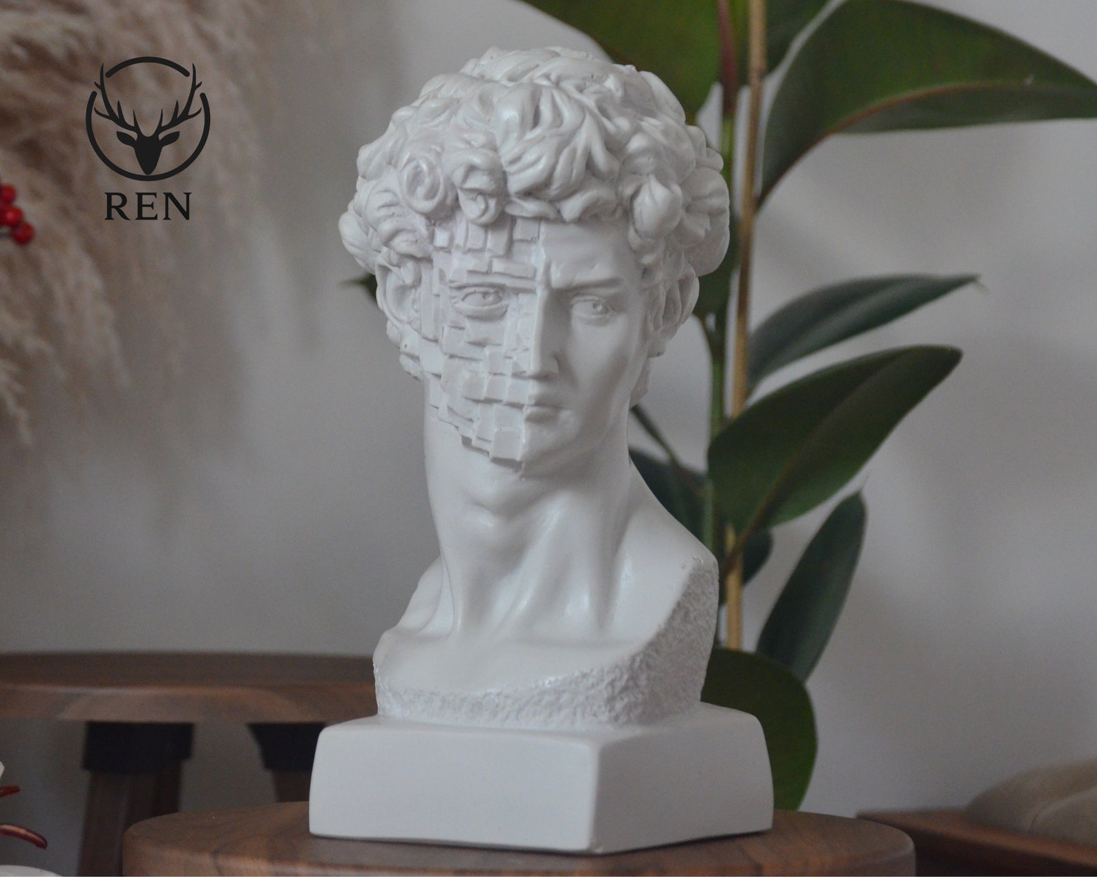 David Statue Greek Mythology Sculpture Modern David Bust - Etsy