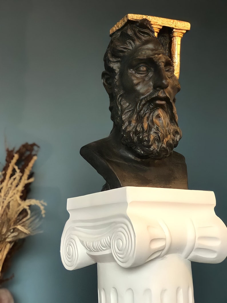 Large Zeus Bust Greek God Zeus Statue King of Gods - Etsy