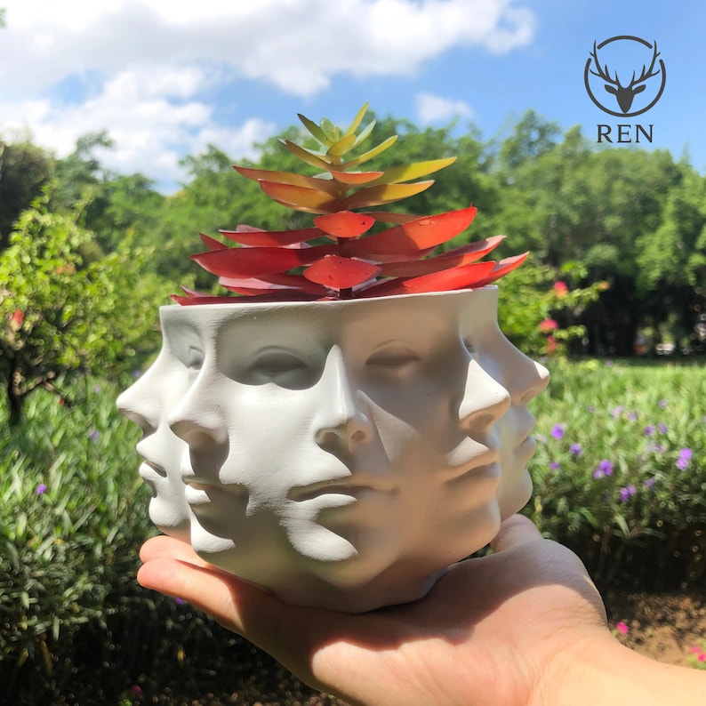 Multi-face Succulent Planter Polyface Planter Bowl Flower - Etsy