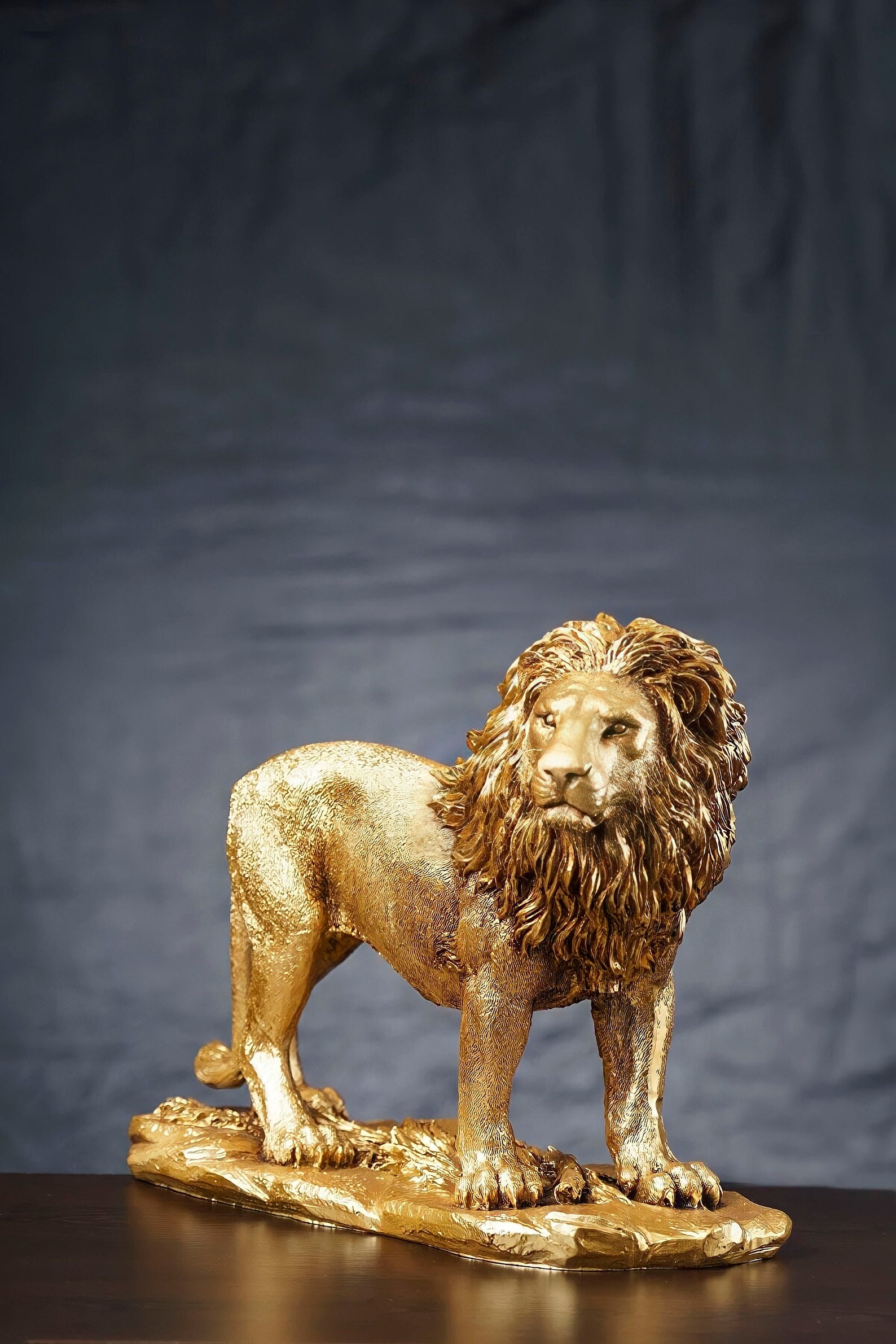 Large Lion Sculpture 4 Color Variations King Lion Statue - Etsy