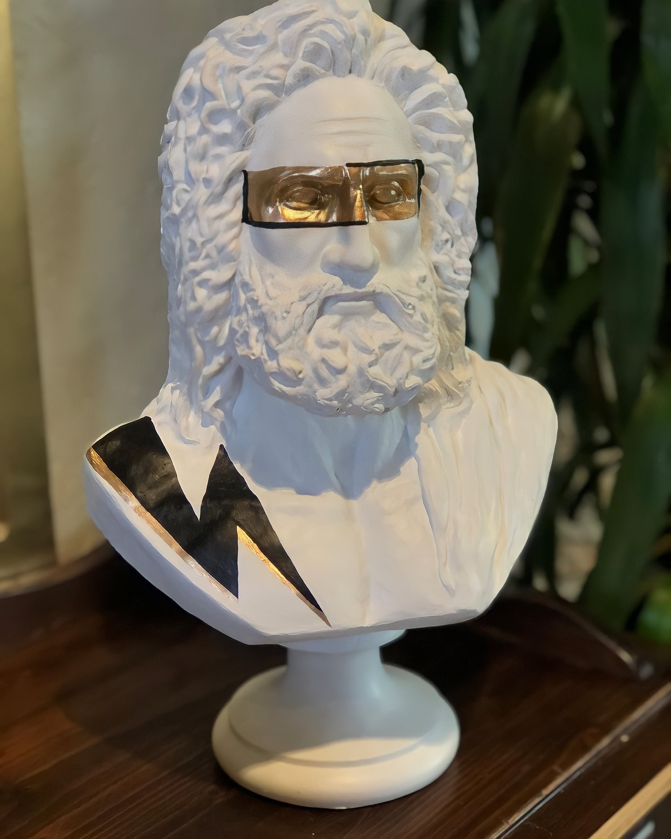 Large Zeus Statue 3 Style Variations Pop Art Zeus Bust - Etsy