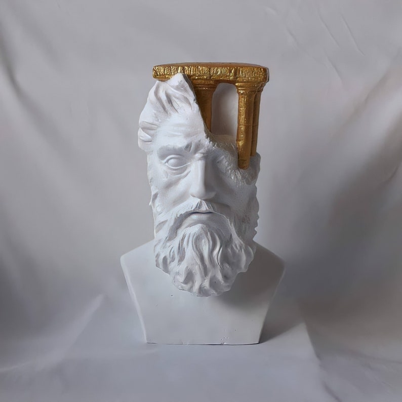 Large Zeus Bust Greek God Zeus Statue King of Gods - Etsy