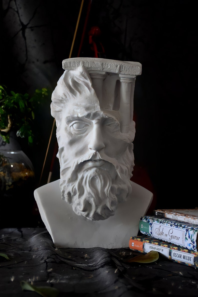 Large Zeus Bust Greek God Zeus Statue King of Gods - Etsy