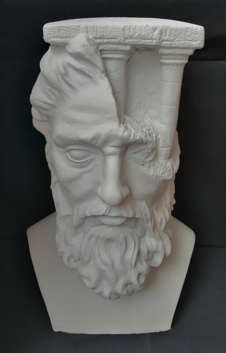 Large Zeus Bust Greek God Zeus Statue King of Gods - Etsy