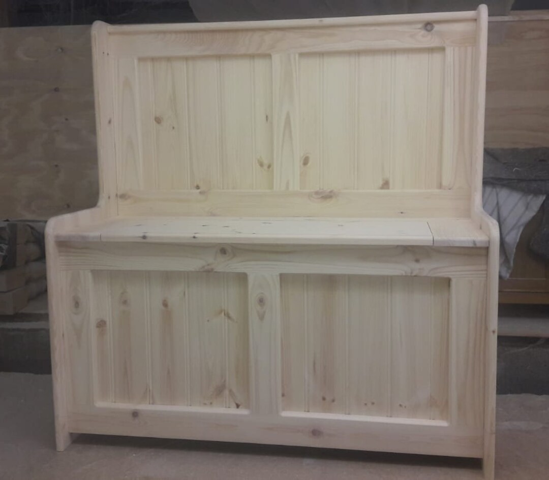 3ft Wide Modern Monks Bench,storage Bench, Shoe Bench, Any Size Made ...