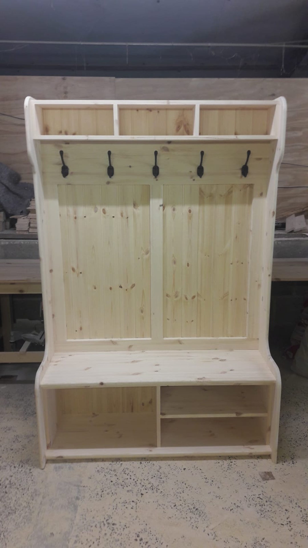 4ft Coat Rack,boot Room, Hallway Bench,monks Bench, Shoe Storage, Any ...