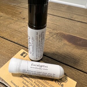 Eucalyptus Roller and Inhaler Set Essential Oil Therapeutic Blend 10ml ...
