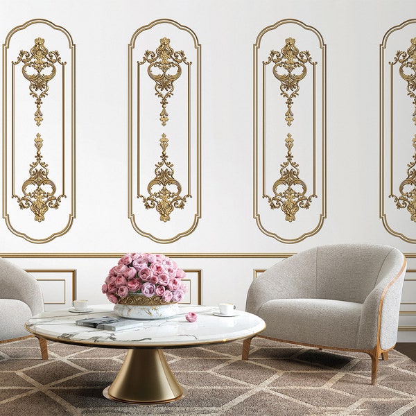 Baroque Style Wallpaper - Etsy