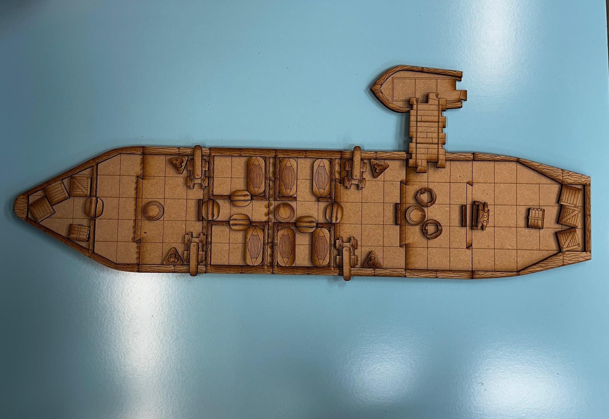 Sailing Ship Terrain: RPG Tabletop Ship Tiles + Accessories - Etsy