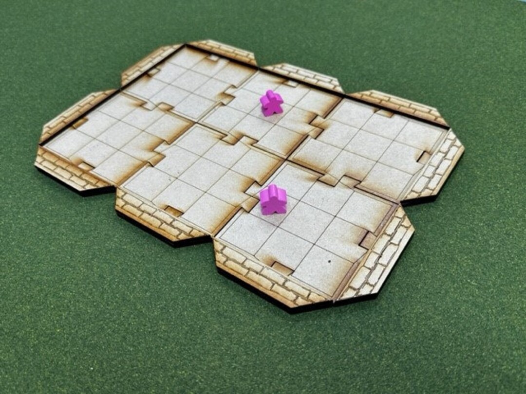 3x3 Rooms With Walls Pack 16 Pieces for RPG Tabletops - Etsy