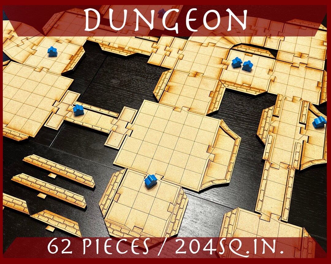 Dungeon Starter - 62 Pieces for RPG Tabletops, Dungeons & Role-play ...