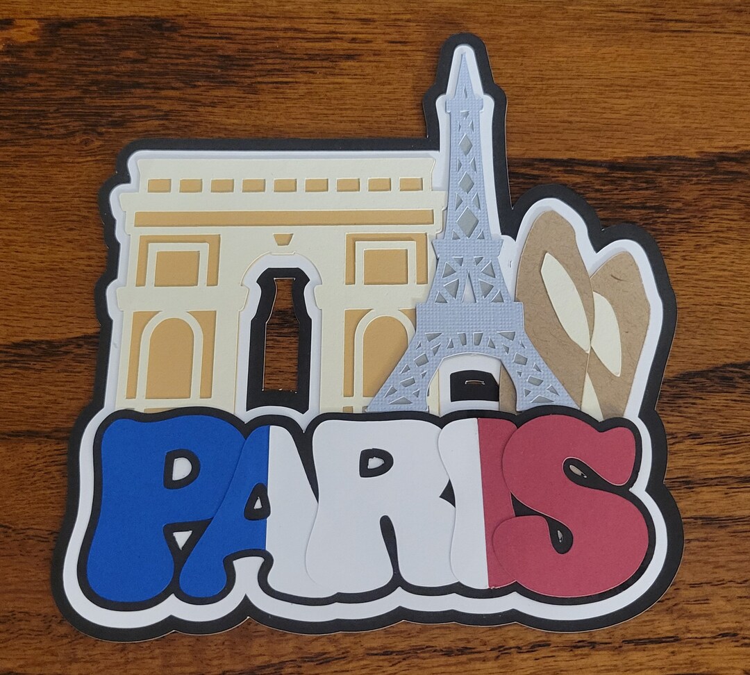Scrapbook Die Cut Paris Title - Etsy