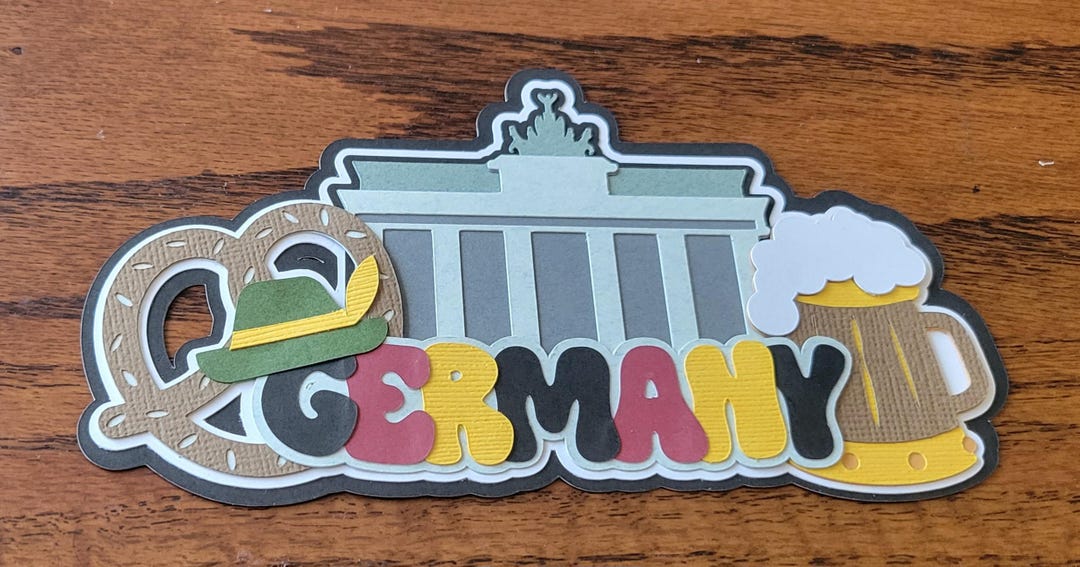 Scrapbook Die Cut Germany Title - Etsy
