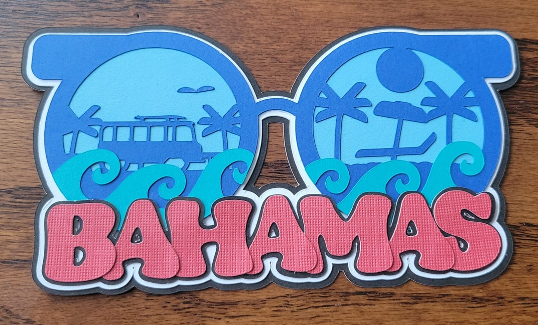 Scrapbook Die Cut Bahamas Title - Etsy