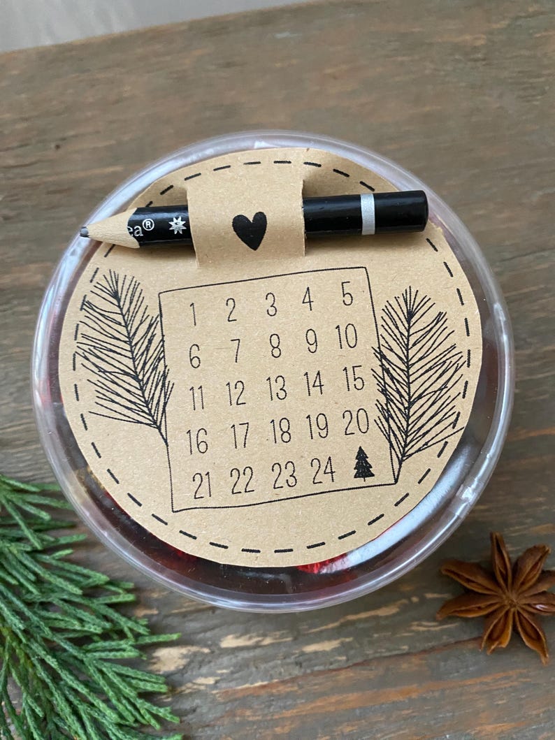 Printable Advent Calendar to Go PDF DIY Christmas Band Advent Calendar ...