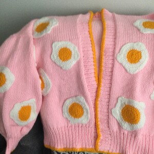 Merladesigns Unisex Egg Sweater Handmade Handknit Crochet Egg Cardigan ...
