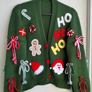 Merladesigns Christmas Cardigan, Christmas Party Cardigan, Christmas ...