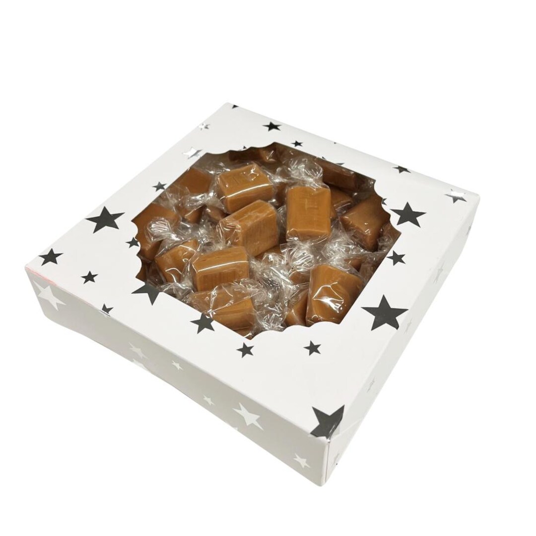 300g Square Window Patterned Box of Bristows Clotted Cream Fudge - Etsy