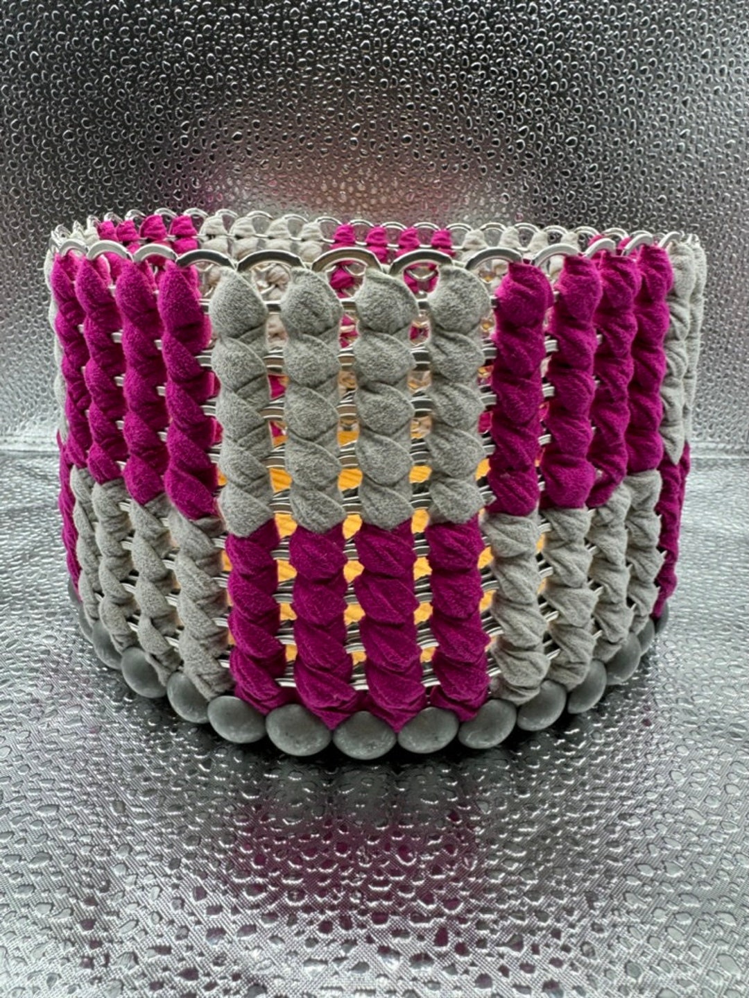 Checkered Pop Top Basket - Etsy