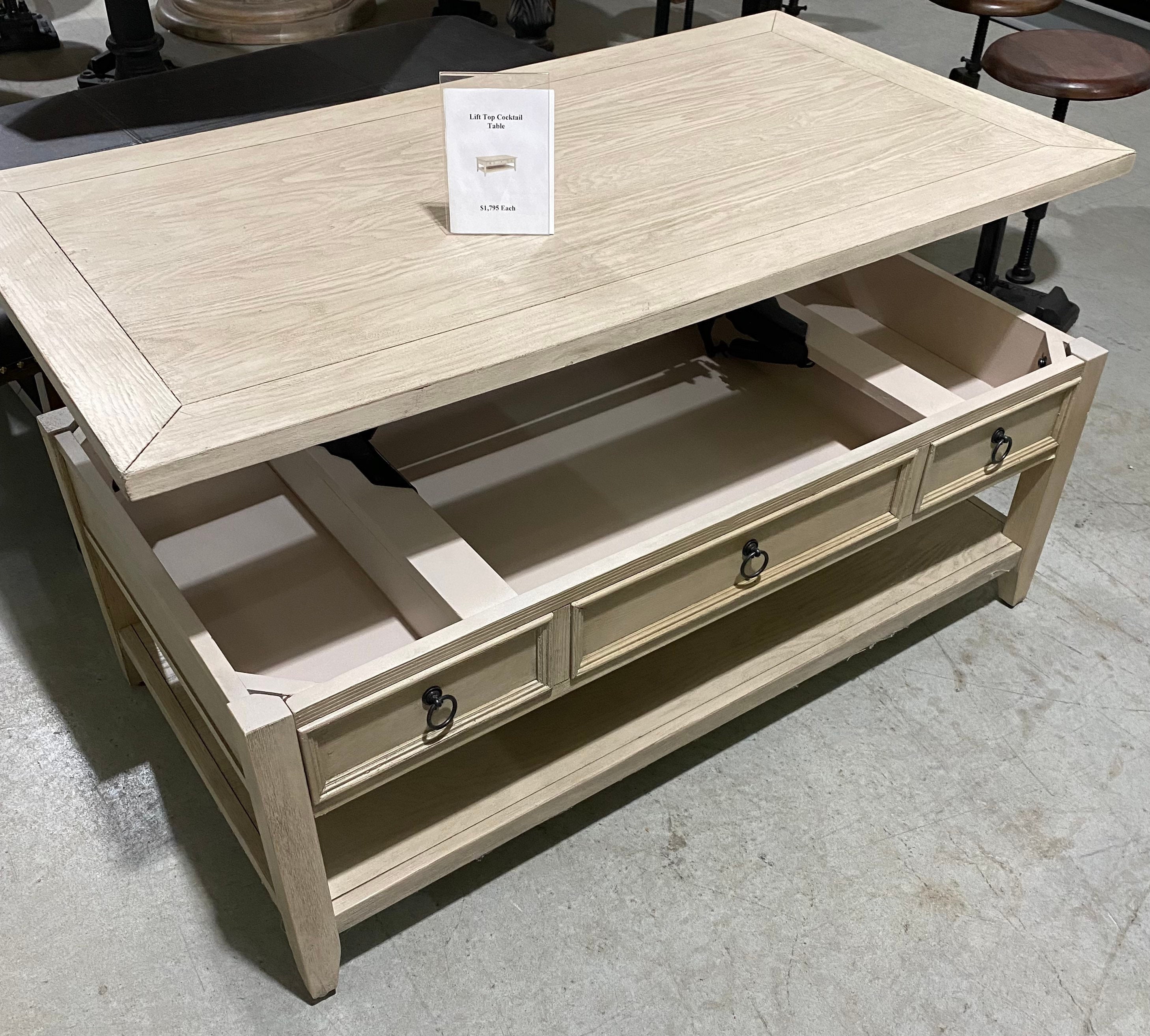 Cream Lift Top Coffee Table - Etsy