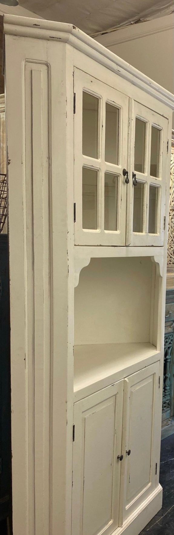 White Corner Cabinet - Etsy