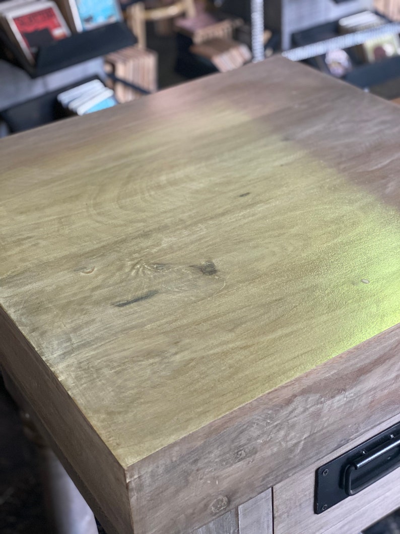 Tall Butcher Block Style Table | Etsy