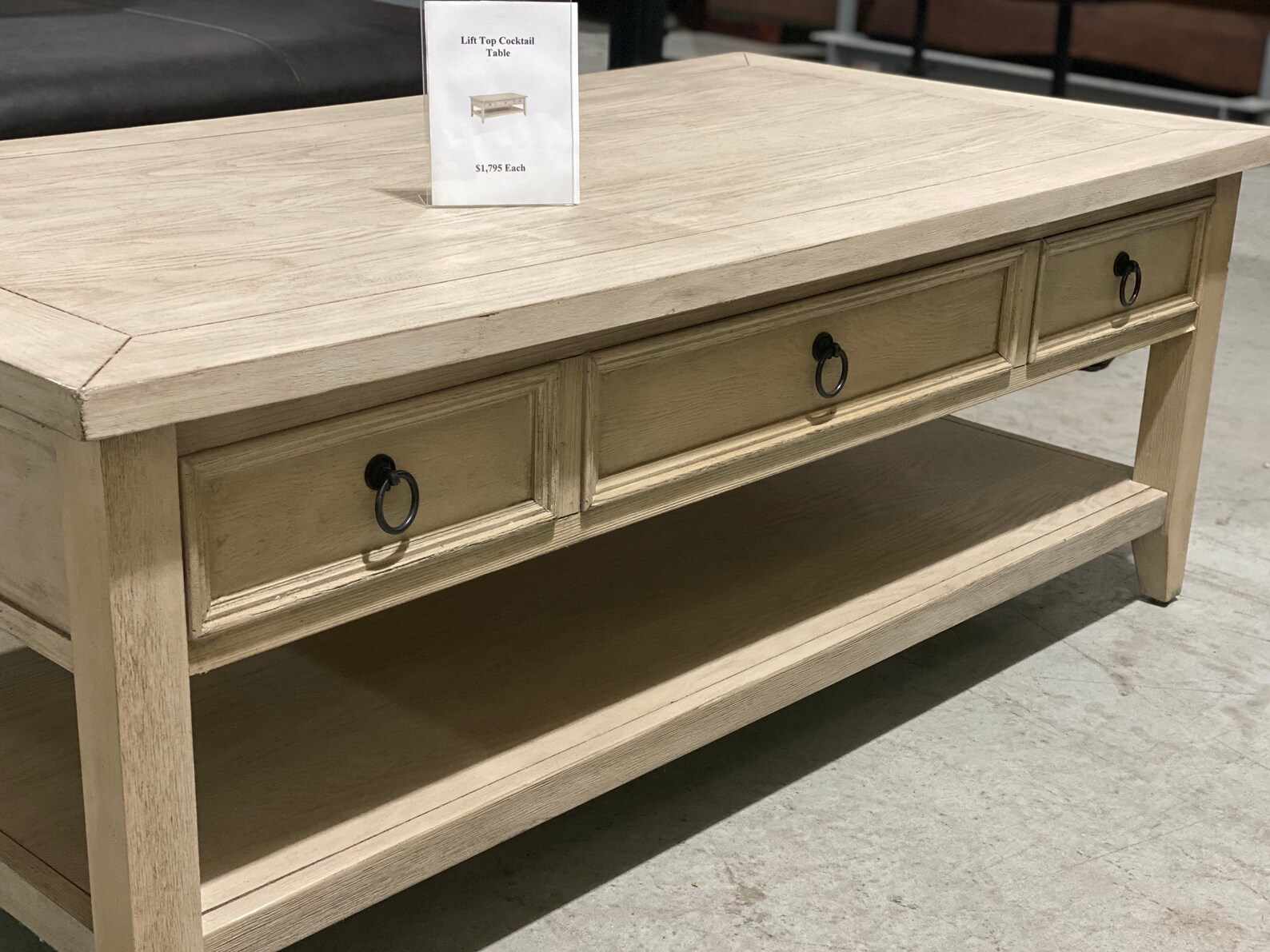 Cream Lift Top Coffee Table - Etsy