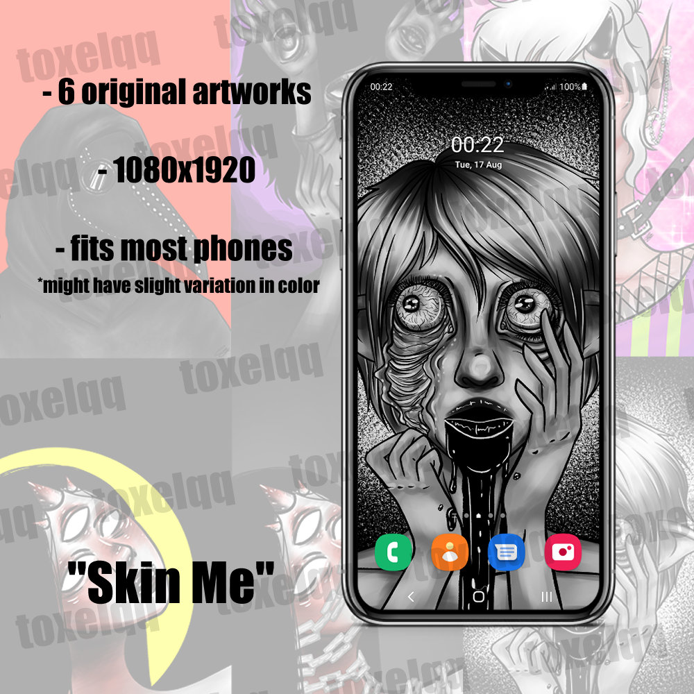 6 Spooky Phone Wallpapers Halloween Horror Lockscreen - Etsy