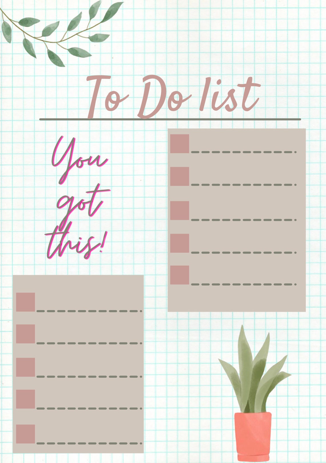 Digital To-do List Template / Editable for Goodnotes, Notability Etc ...