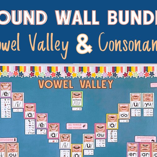 Sound Wall Bundle Vowels and Consonants - Etsy