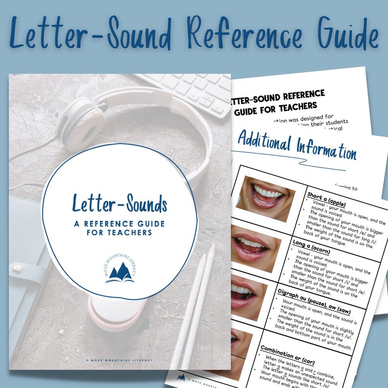 Letter-sound Reference Guide - Etsy