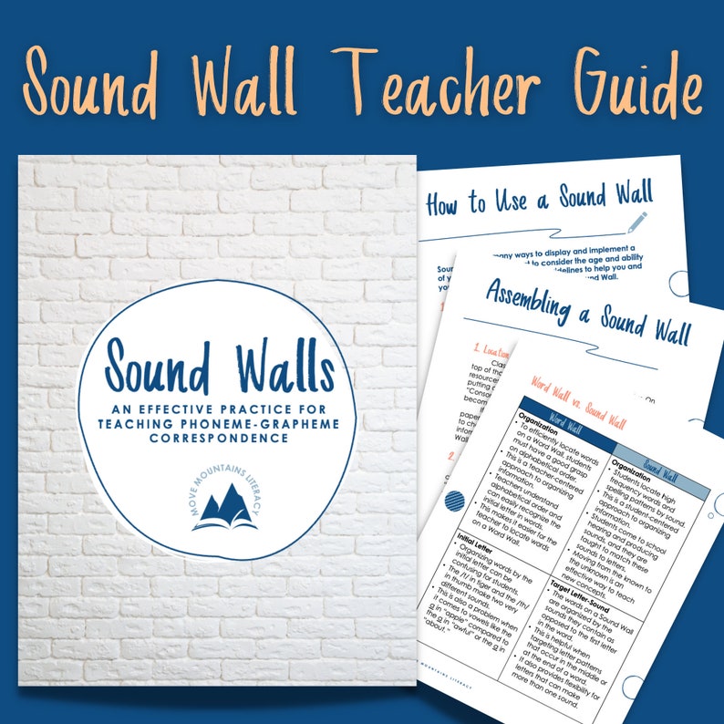 Sound Wall Teacher Guide - Etsy