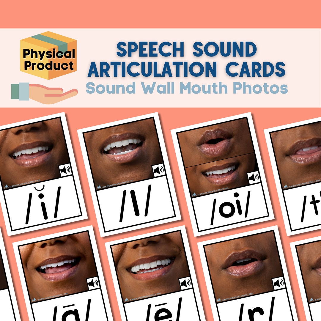 Sound Wall Mouth Picture Cards | Science of Reading | Articulation ...