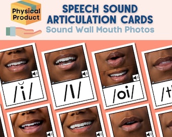 Sound Wall Mouth Picture Cards | Science of Reading | Articulation ...