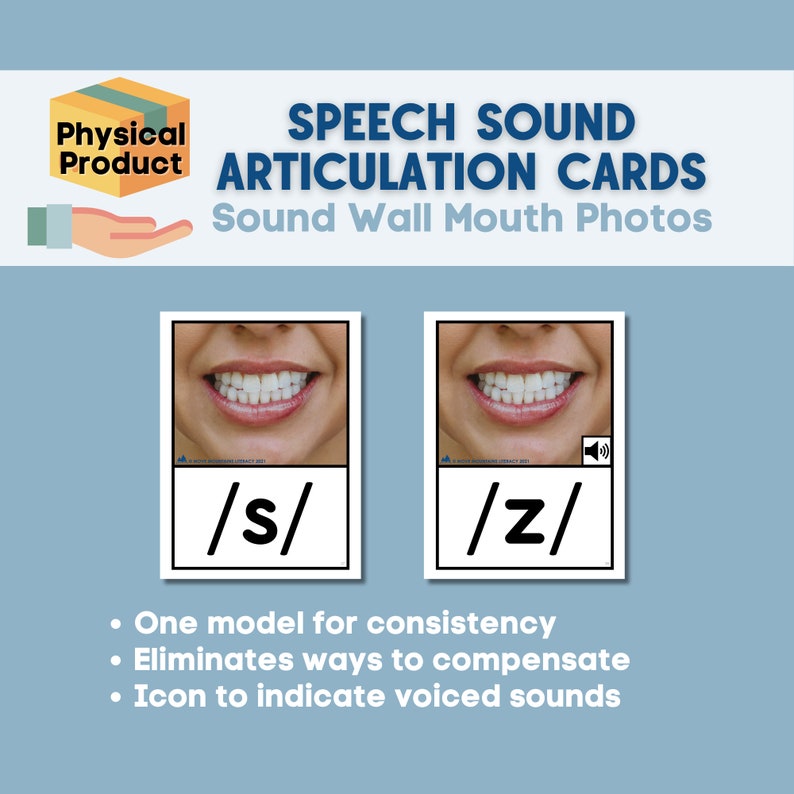 Sound Wall Mouth Picture Cards | Science of Reading | Articulation ...