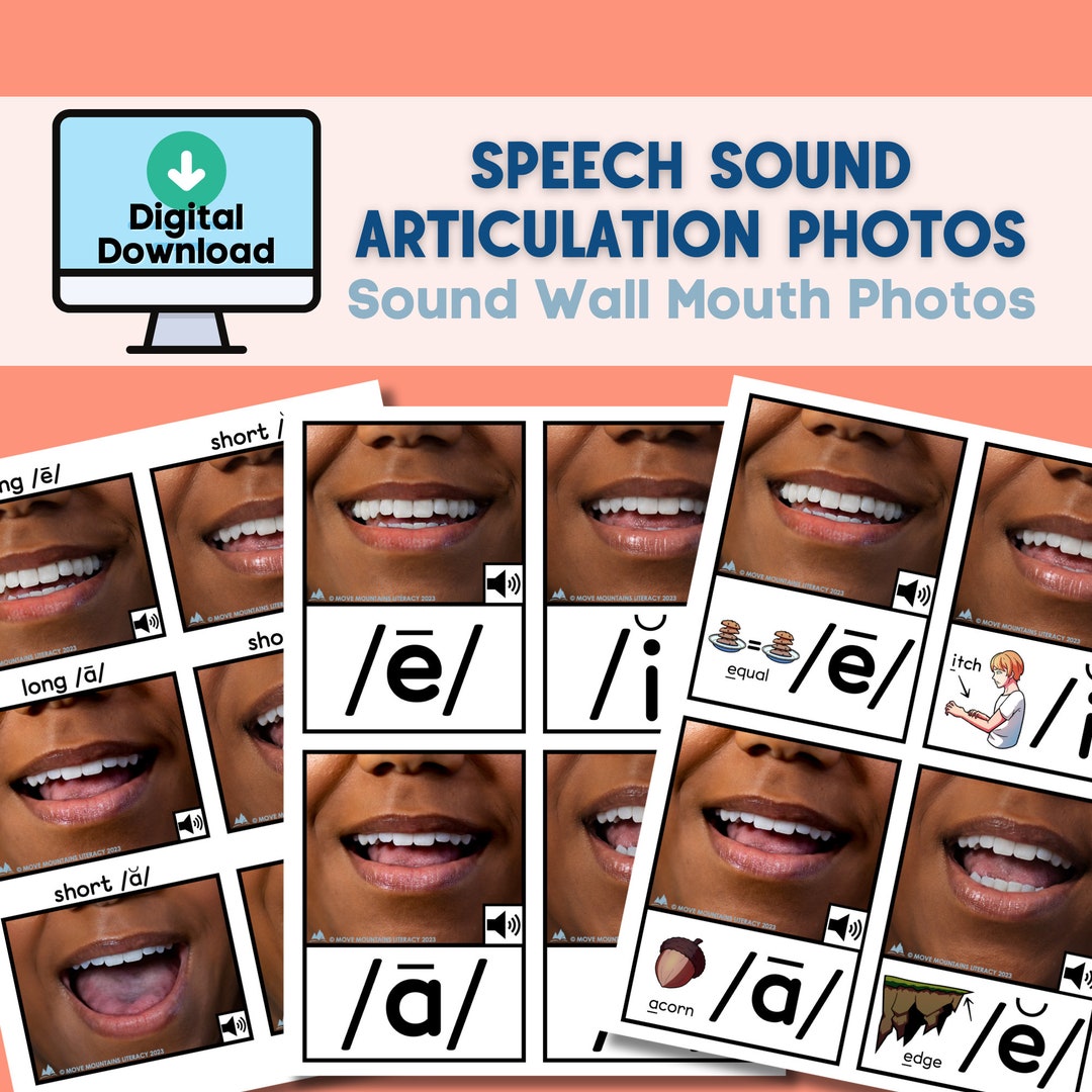 Mouth Pictures for Sound Wall - Set 2 - Etsy