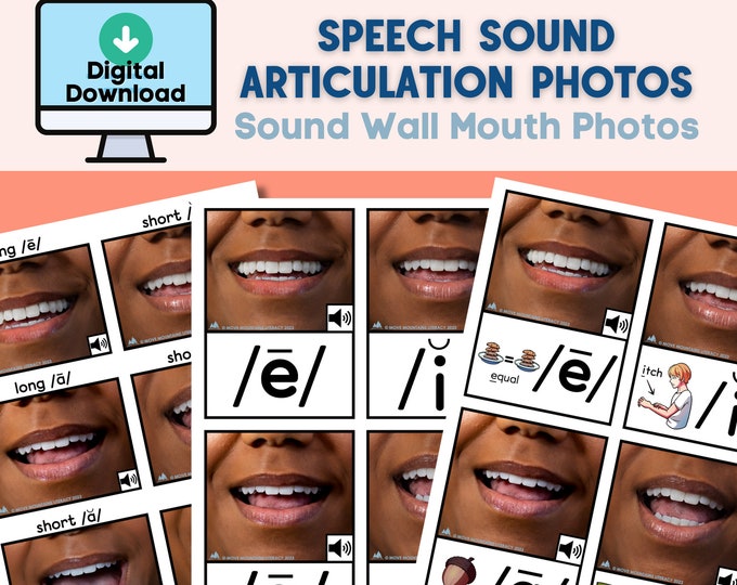 Speech Sounds Phoneme Mouth Clip Art Set - Etsy Canada