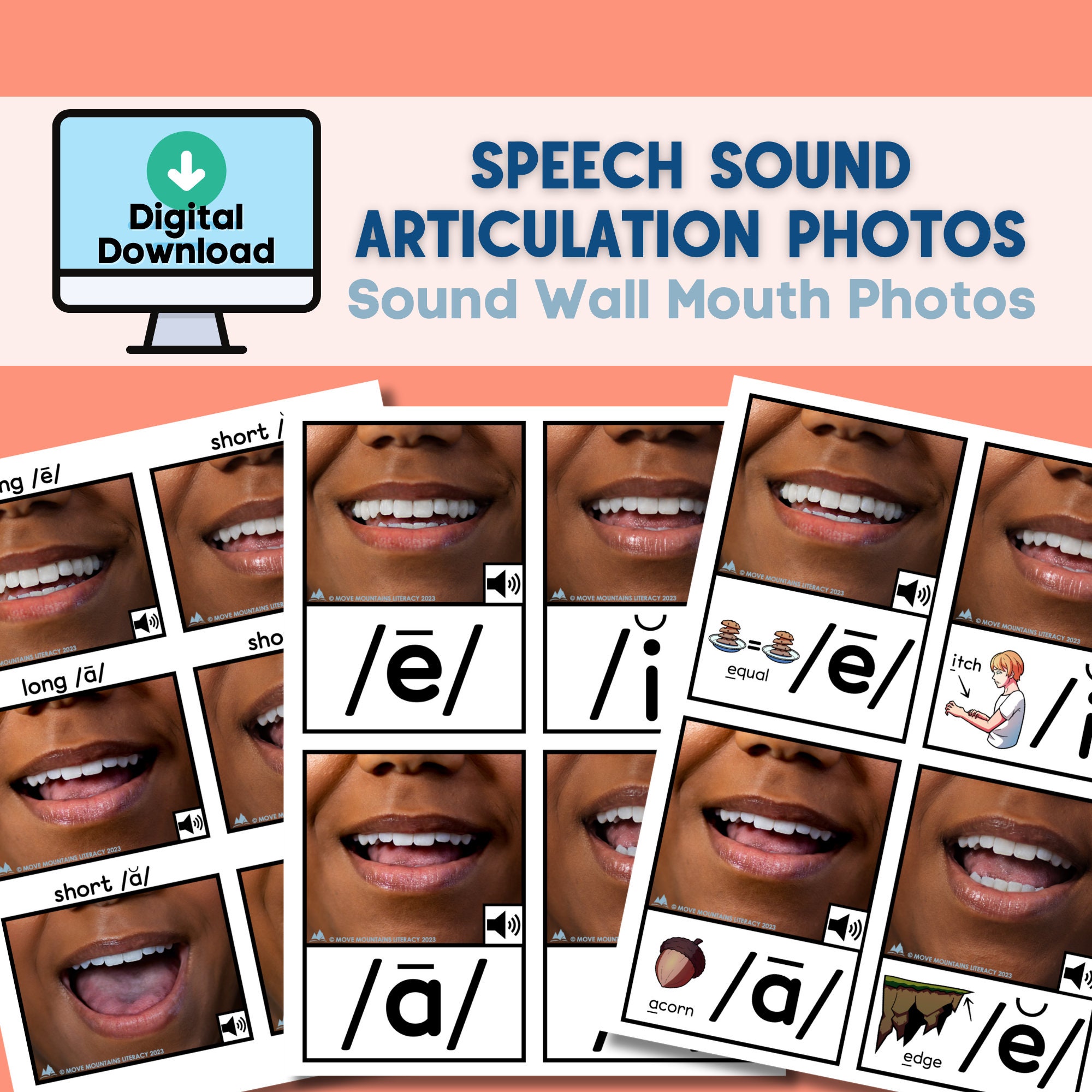 Mouth Pictures for Sound Wall - Set 2 - Etsy